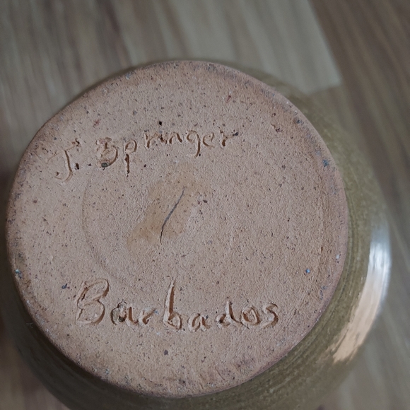 John Springer | Accents | John Springer Barbados 65 Pottery Vase Signed ...